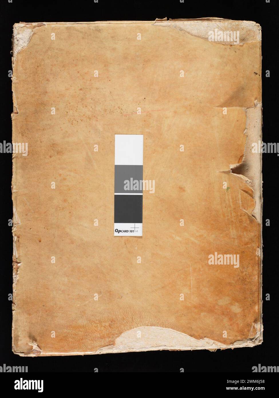 Cod. 3, QP card on binding a – Biblia latina (Vulgata, Part 1 Genesis ...