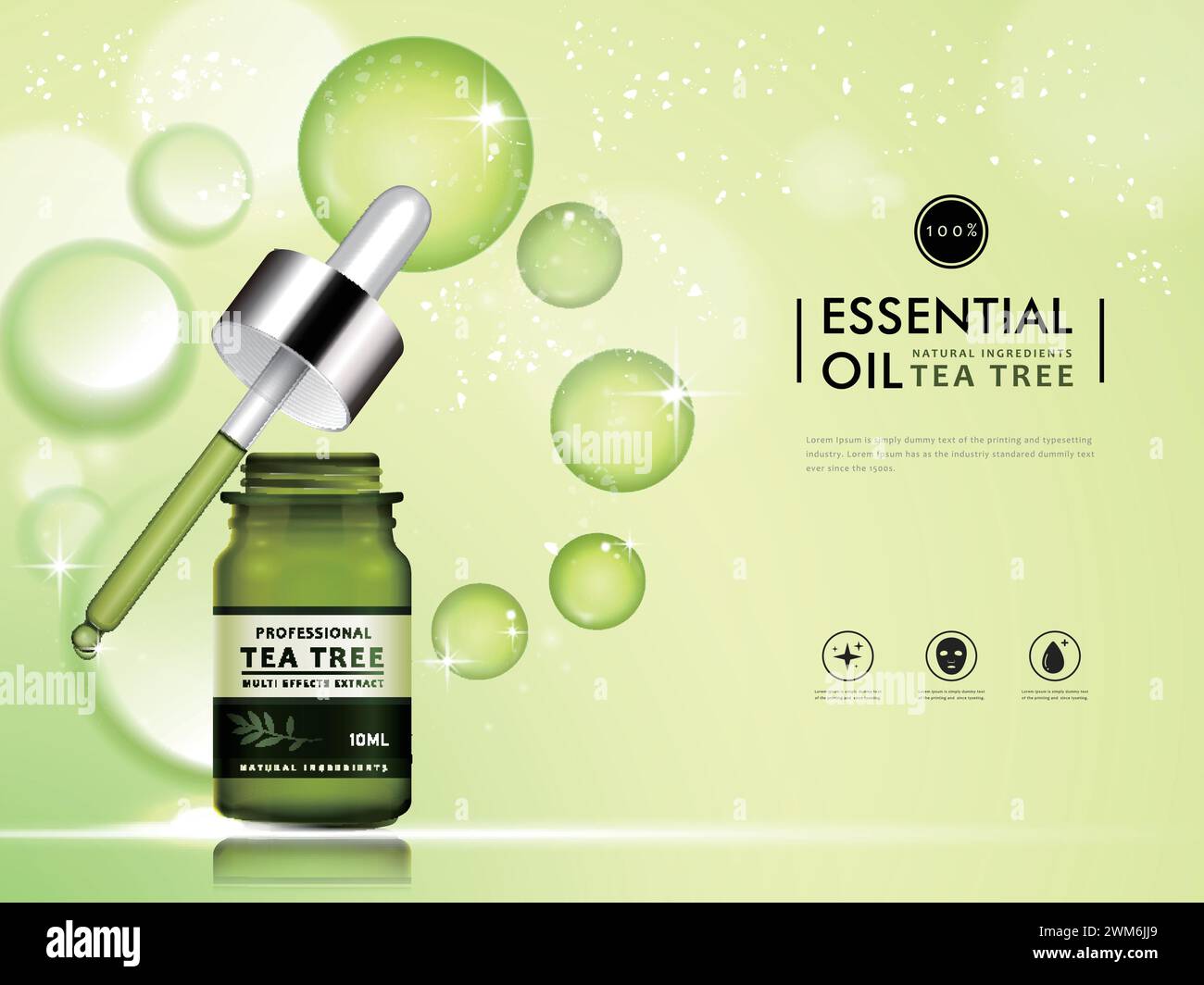 Tea tree product Stock Vector Images - Alamy