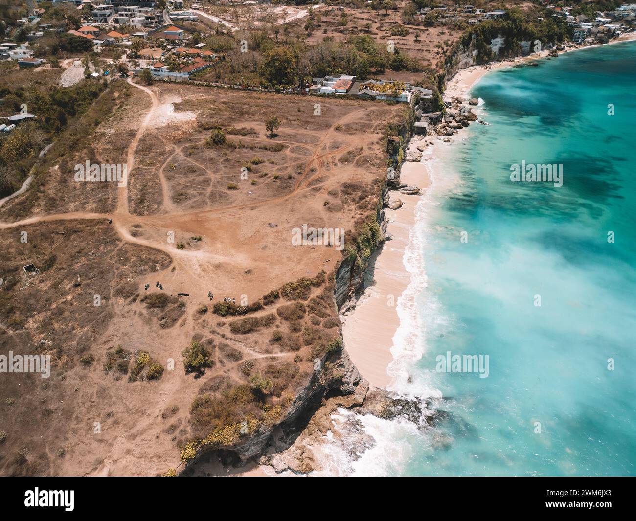 Aerial view at the Cliffs of Dreamland Bali, showing the soon to be ...