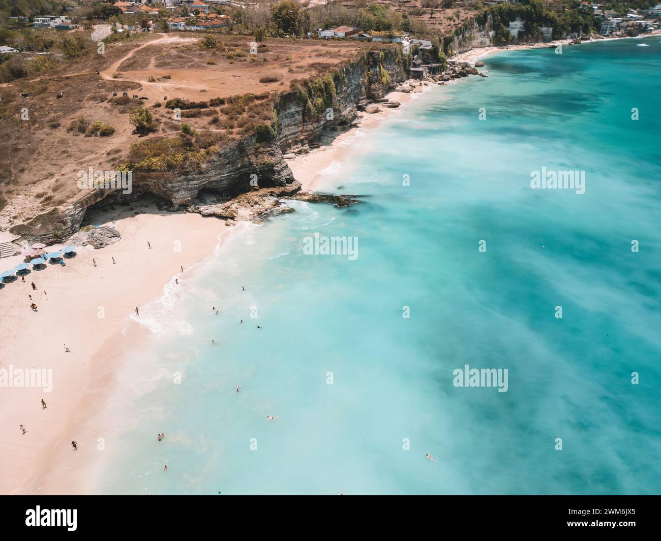 Aerial view at the Cliffs of Dreamland Bali, showing the soon to be ...