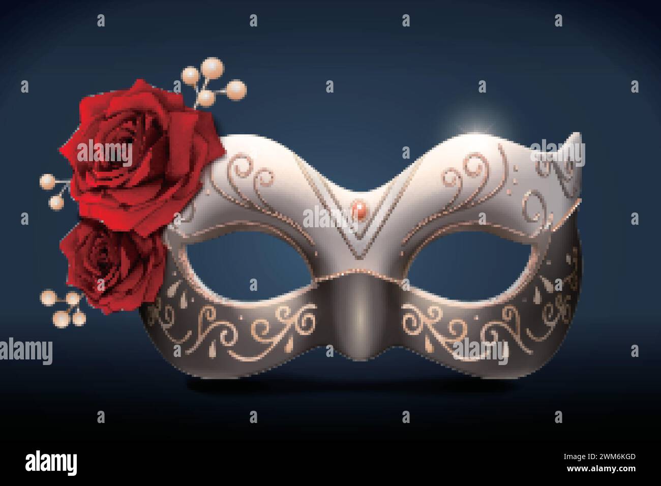 Silver mask Stock Vector Images - Alamy