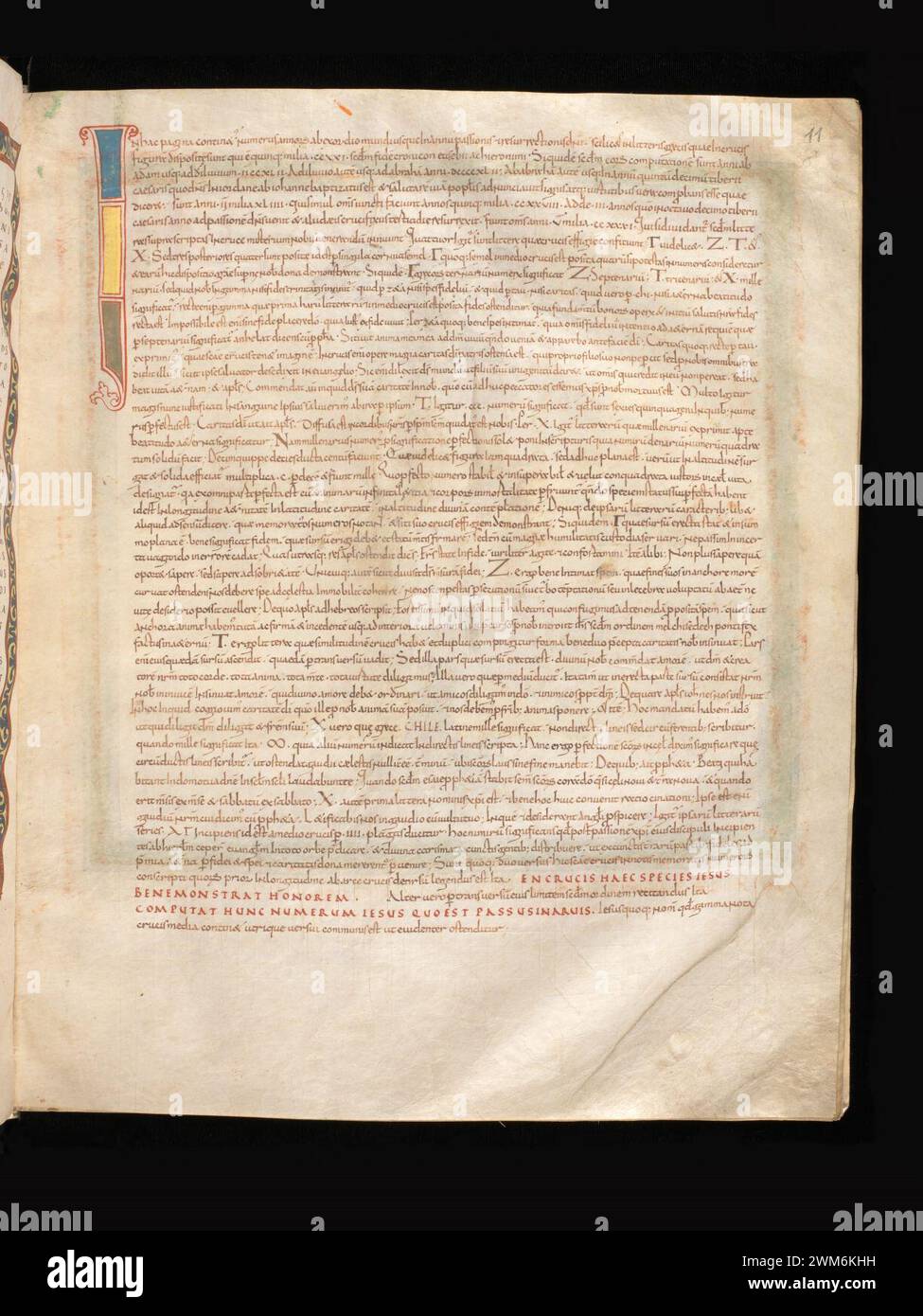 Cod. 9, f. 11r – Hrabanus Maurus, Liber de Laudibus Sanctae Crucis ...