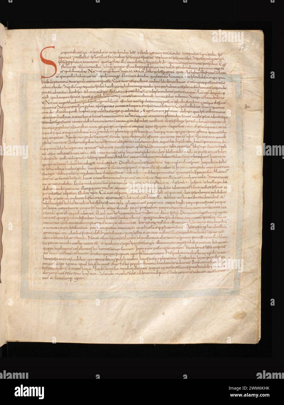 Cod. 9, f. 13r – Hrabanus Maurus, Liber de Laudibus Sanctae Crucis ...