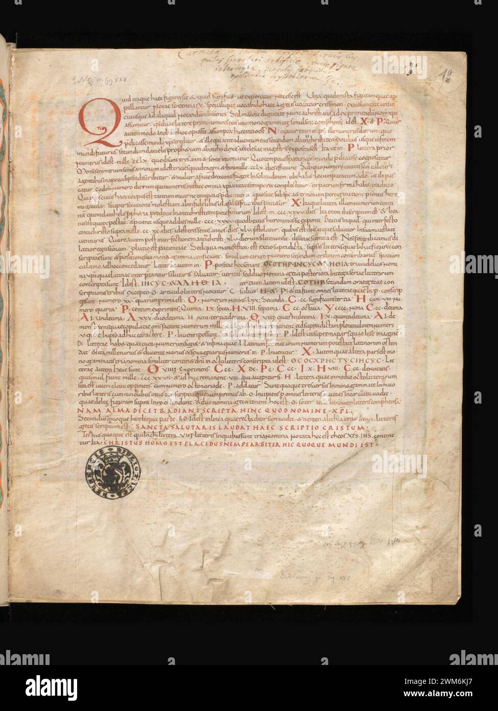Liber de laudibus sanctae crucis hi-res stock photography and images ...