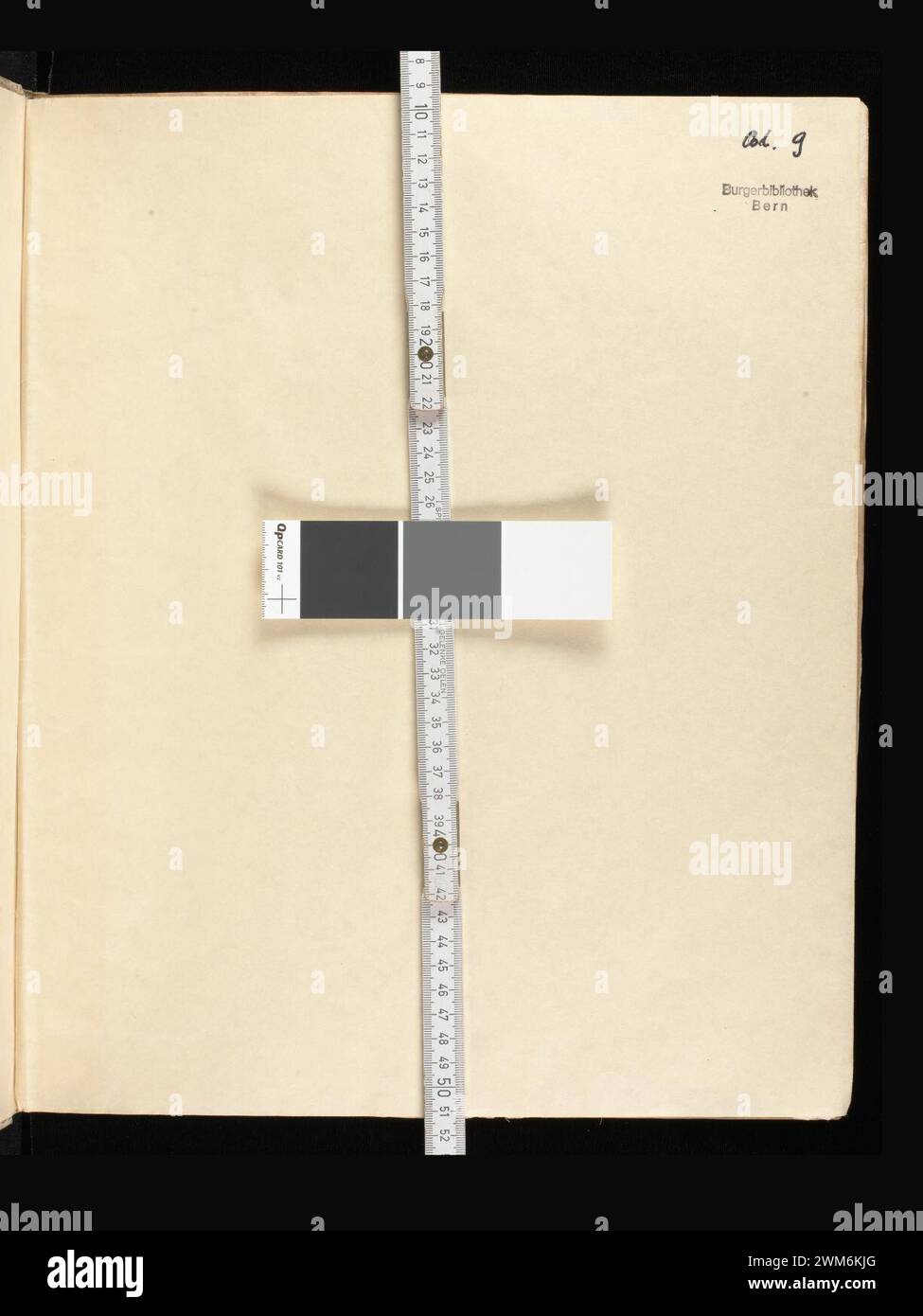 Cod. 9, QP card on page – Hrabanus Maurus, Liber de Laudibus Sanctae ...