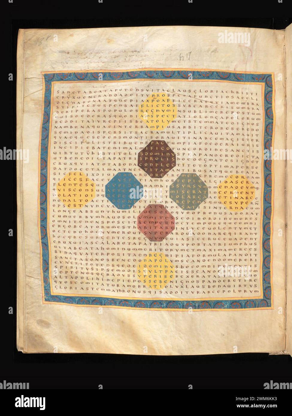 Cod. 9, f. 13v – Hrabanus Maurus, Liber de Laudibus Sanctae Crucis ...