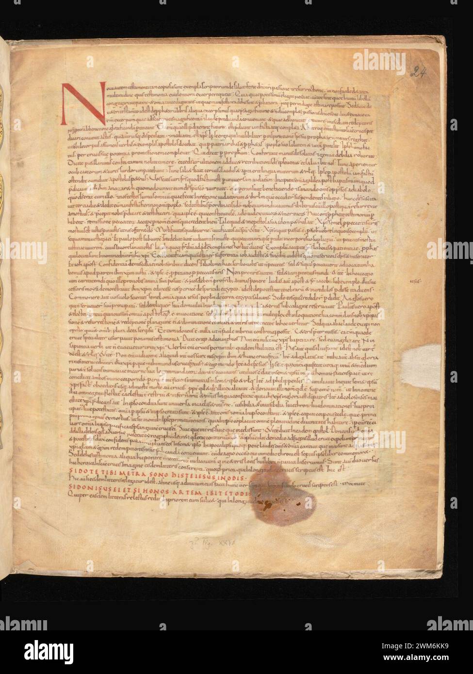 Cod. 9, f. 24r – Hrabanus Maurus, Liber de Laudibus Sanctae Crucis ...