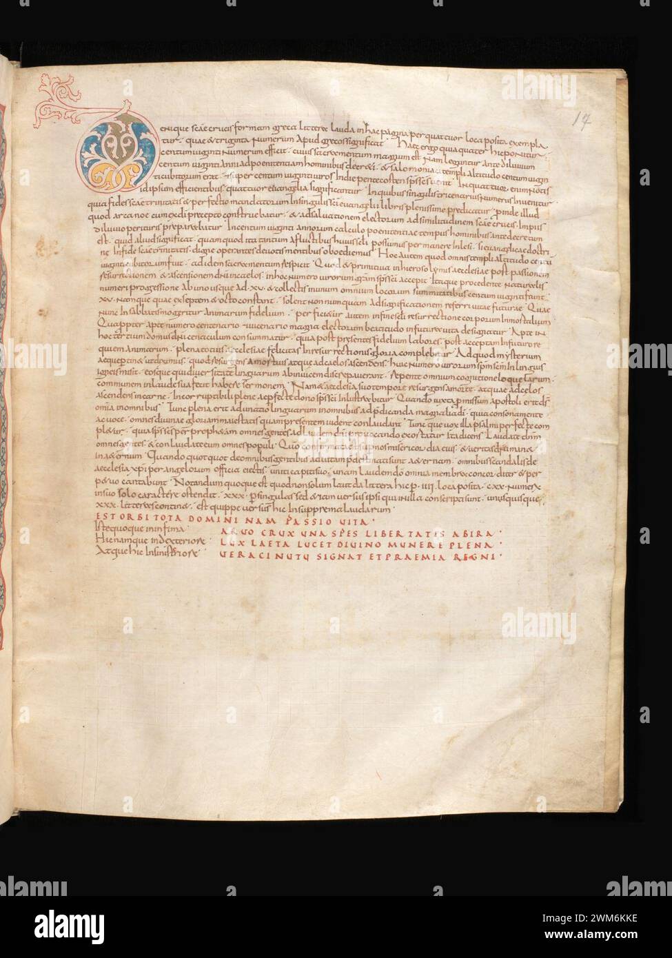 Cod. 9, f. 17r – Hrabanus Maurus, Liber de Laudibus Sanctae Crucis ...
