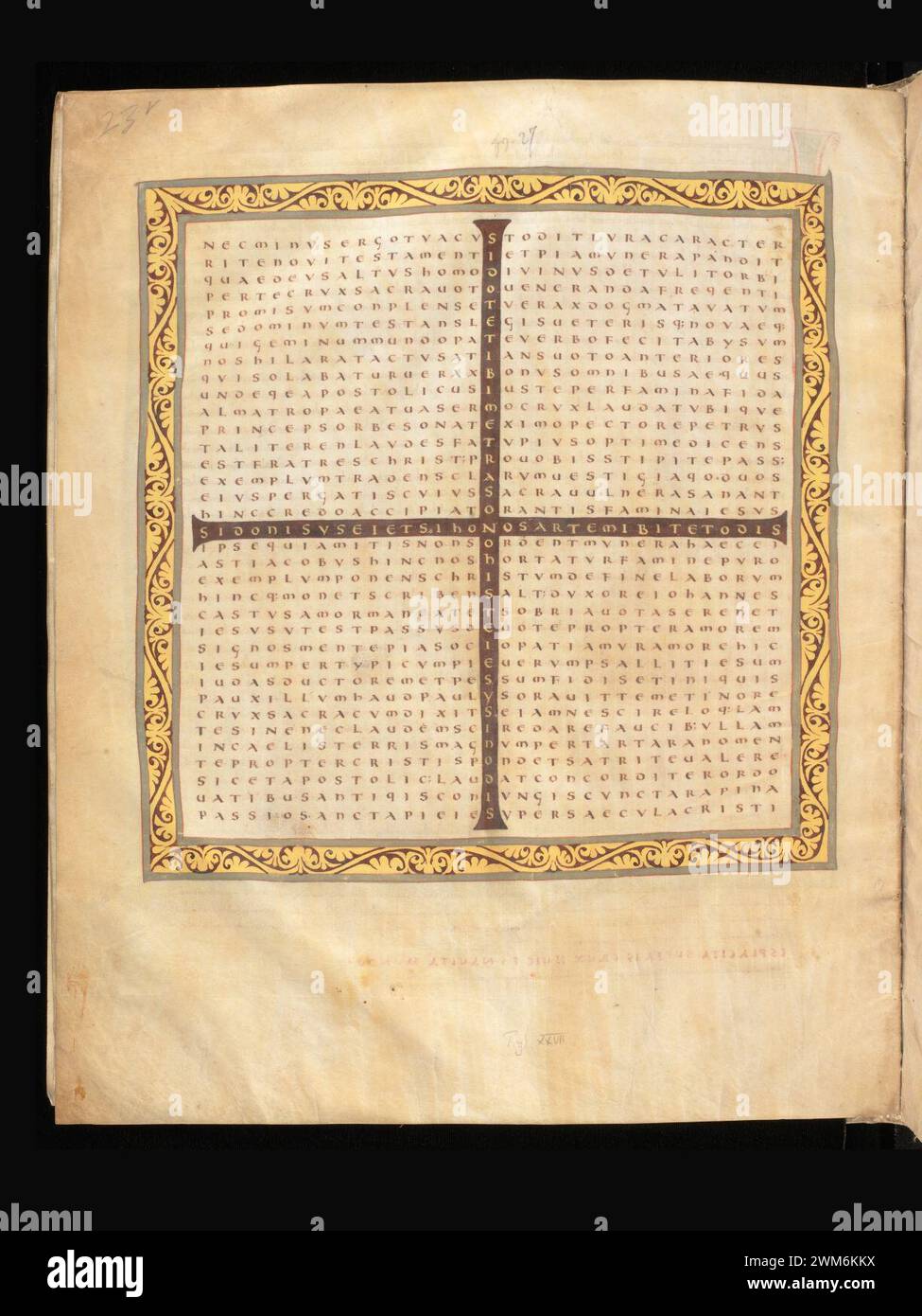 Cod. 9, f. 23v – Hrabanus Maurus, Liber de Laudibus Sanctae Crucis ...