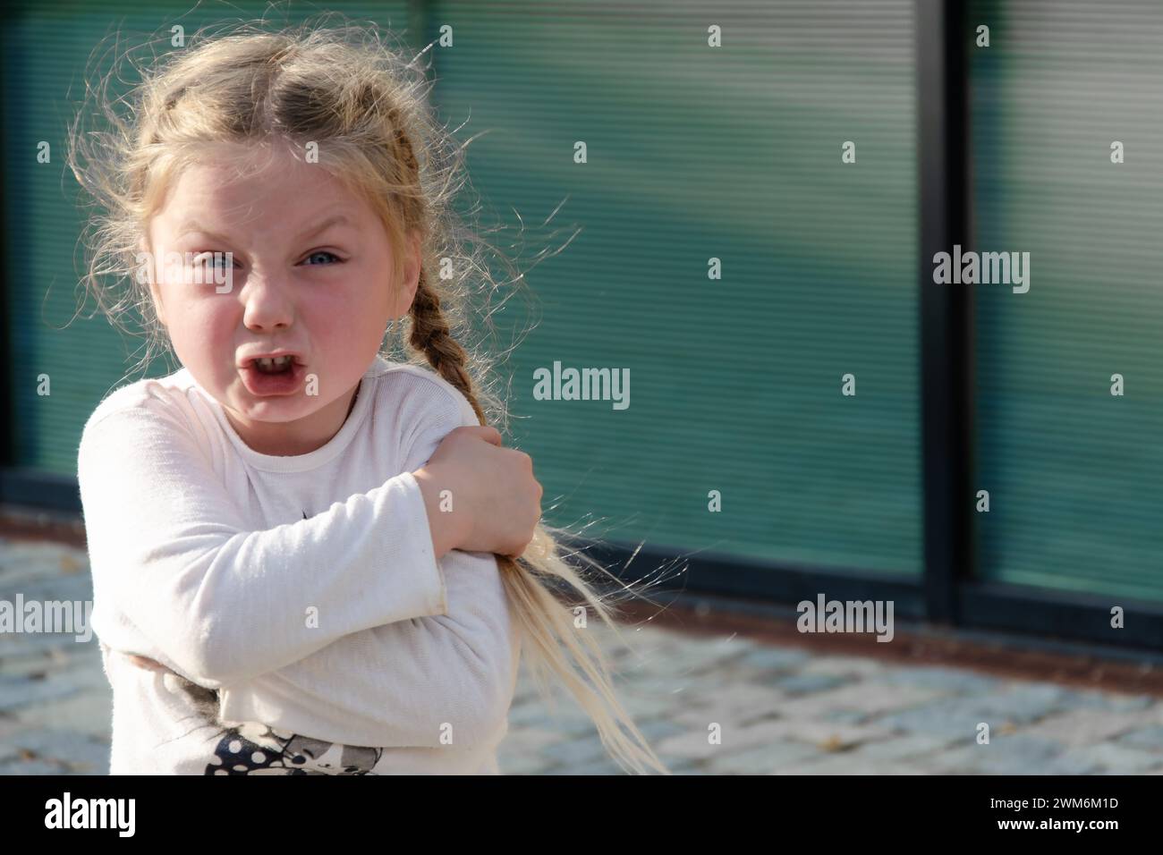 The child's emotion is angry Stock Photo - Alamy