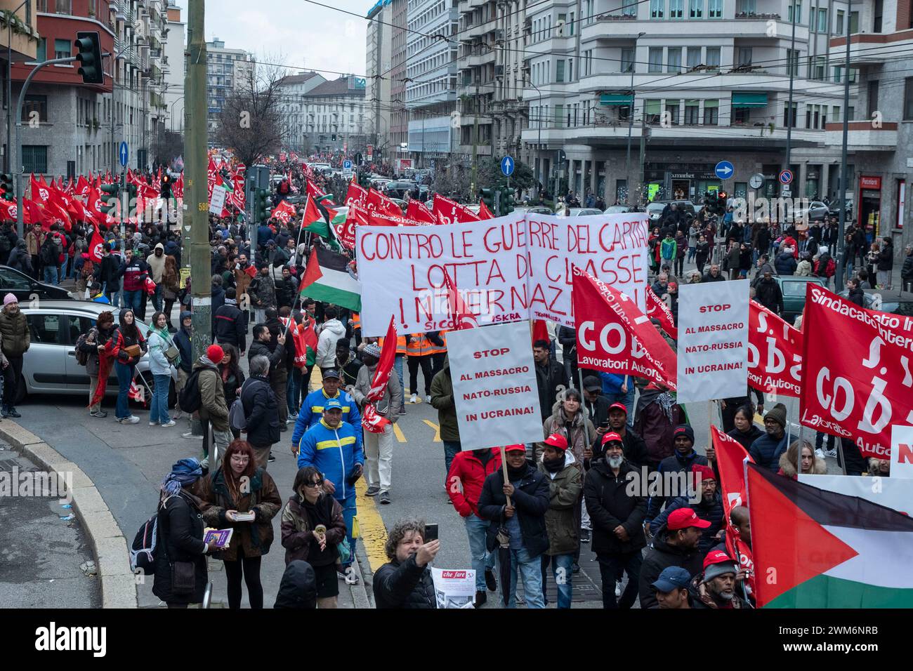 Milano, Italia. 24th Feb, 2024. Foto Alessandro Cimma/LaPresse 24-02 ...