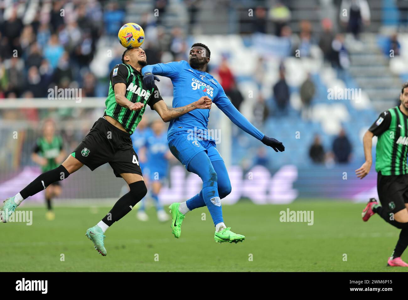 Ruan Tressoldi (Sassuolo)M Baye Niang (Empoli) during the Italian Serie ...