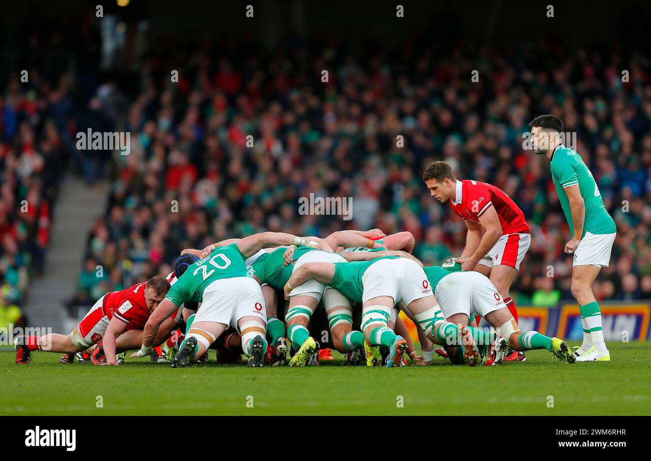 24th February 2024; Aviva Stadium, Dublin, Ireland: Six Nations ...