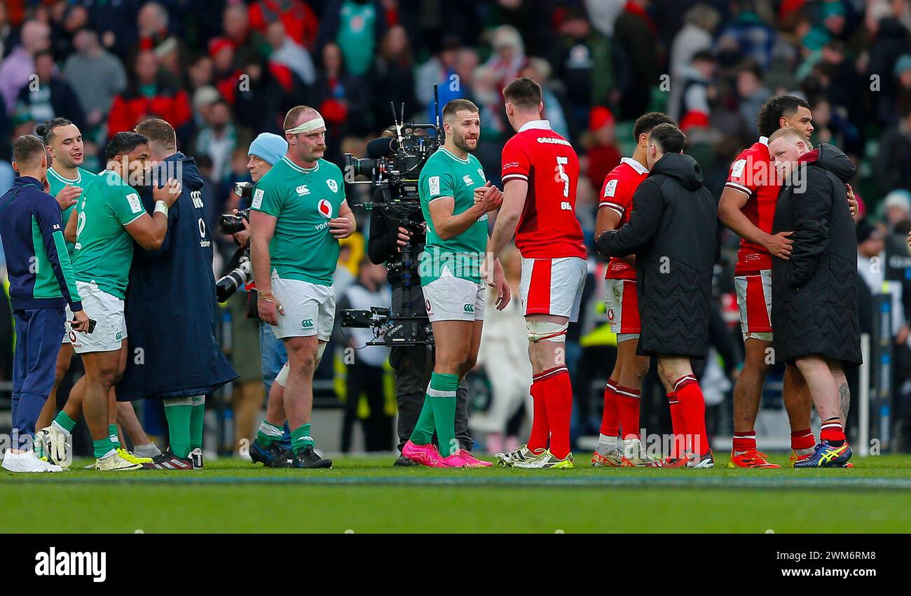 24th February 2024; Aviva Stadium, Dublin, Ireland: Six Nations ...