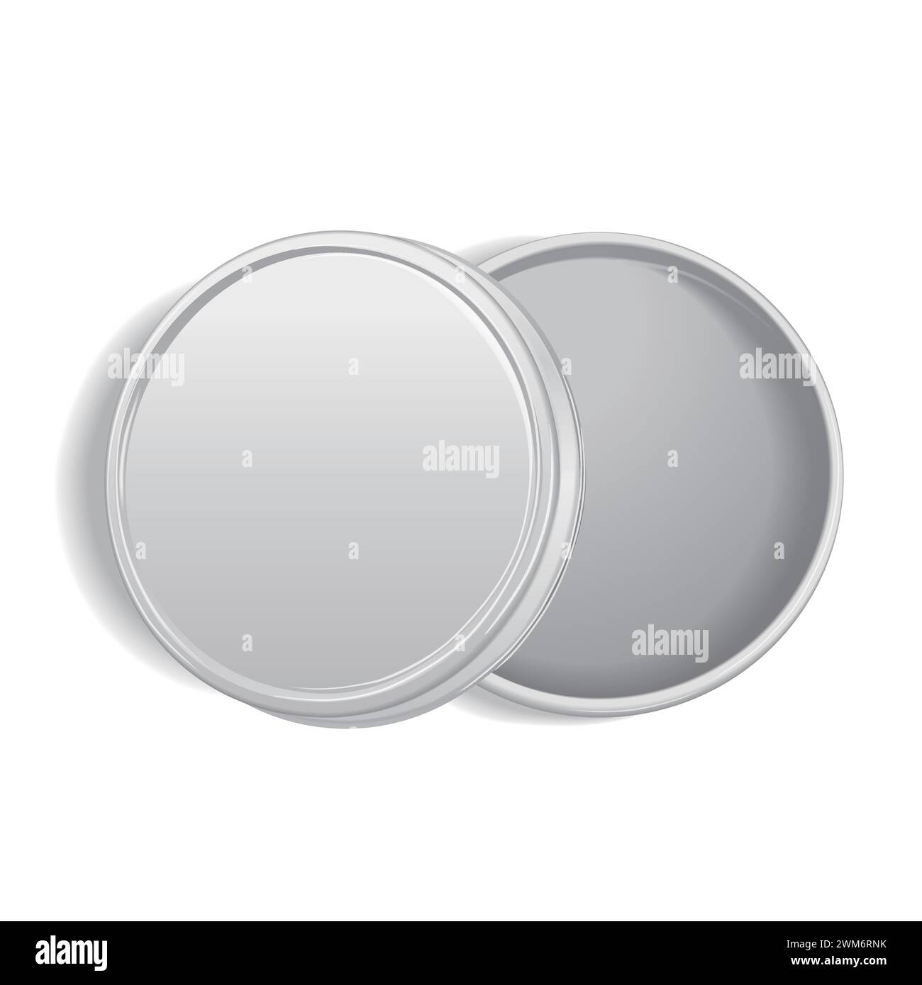 White gift box lid top view Stock Vector Images - Alamy