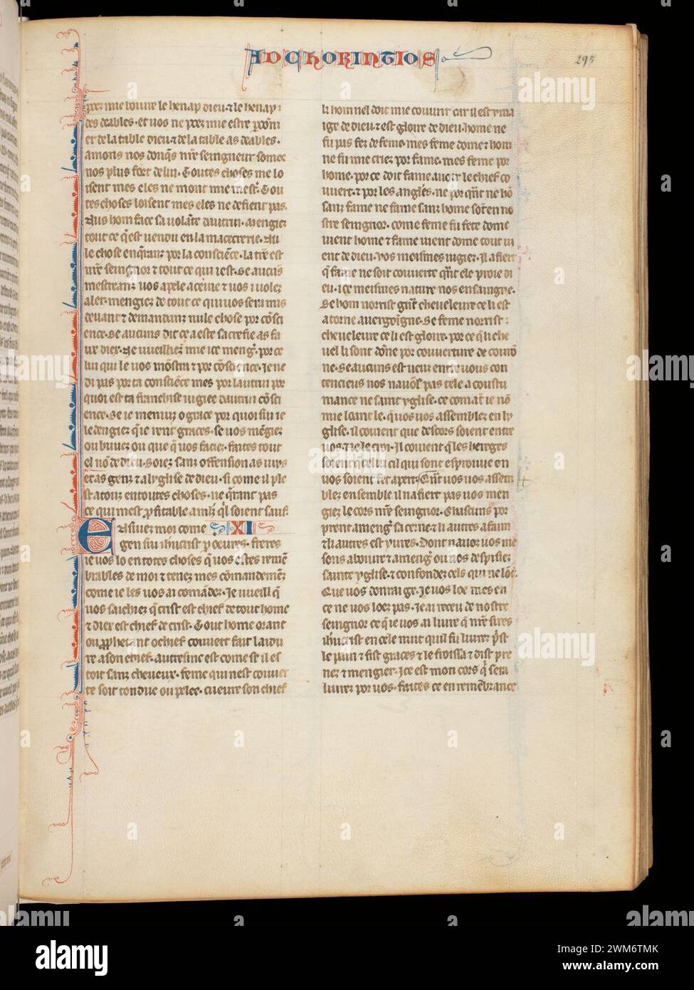 Cod. 28, f. 295r – Bible du XIIIème siècle (Part 2 Proverbs ...