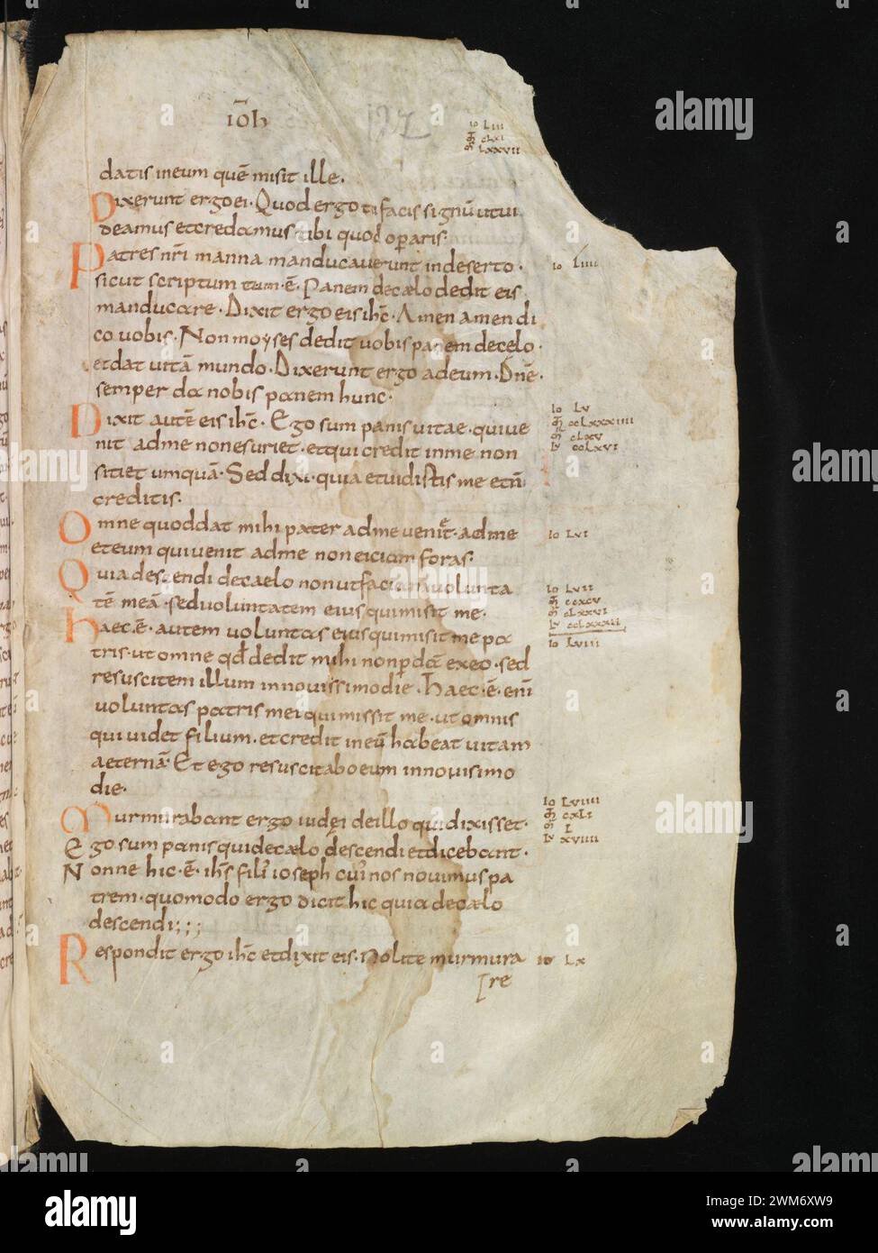 Cod. 85, f. 127r – Biblia Latina (Vulgata Evangelia Stock Photo - Alamy