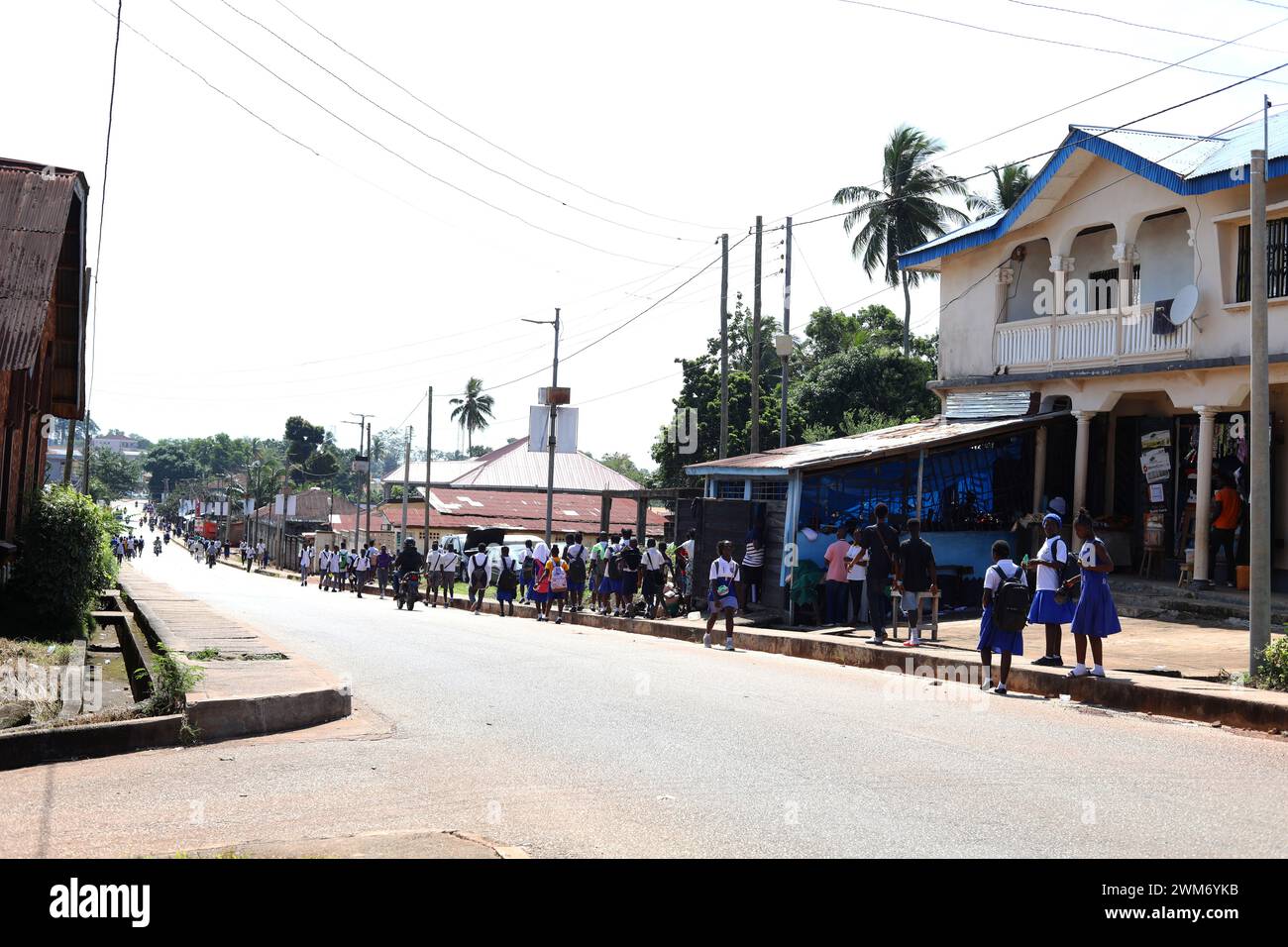 General views of Bo, Sierra Leone's second largest city, Sierra Leone ...
