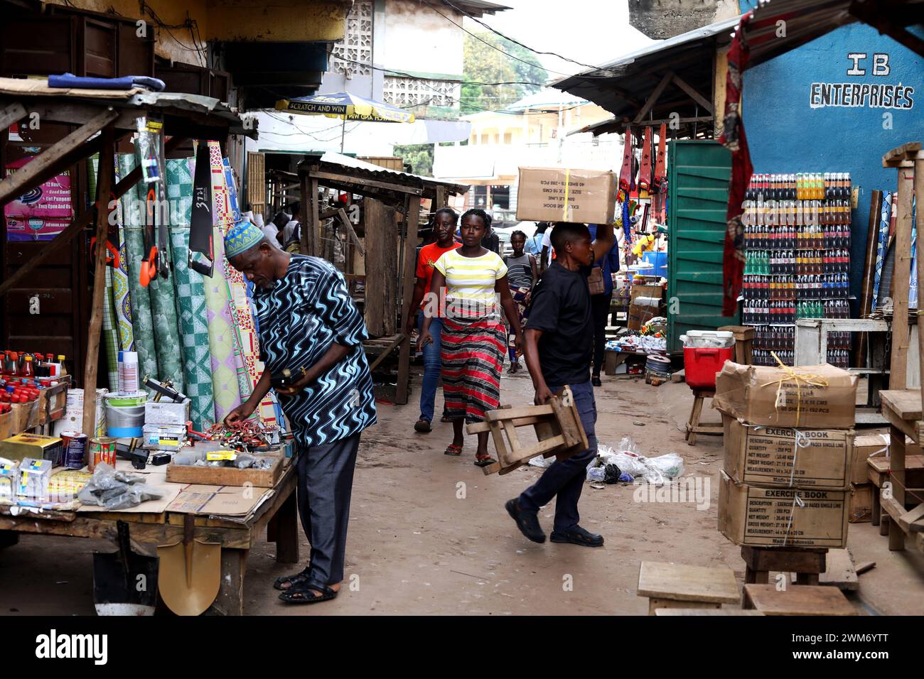 General views of Bo, Sierra Leone's second largest city, Sierra Leone ...