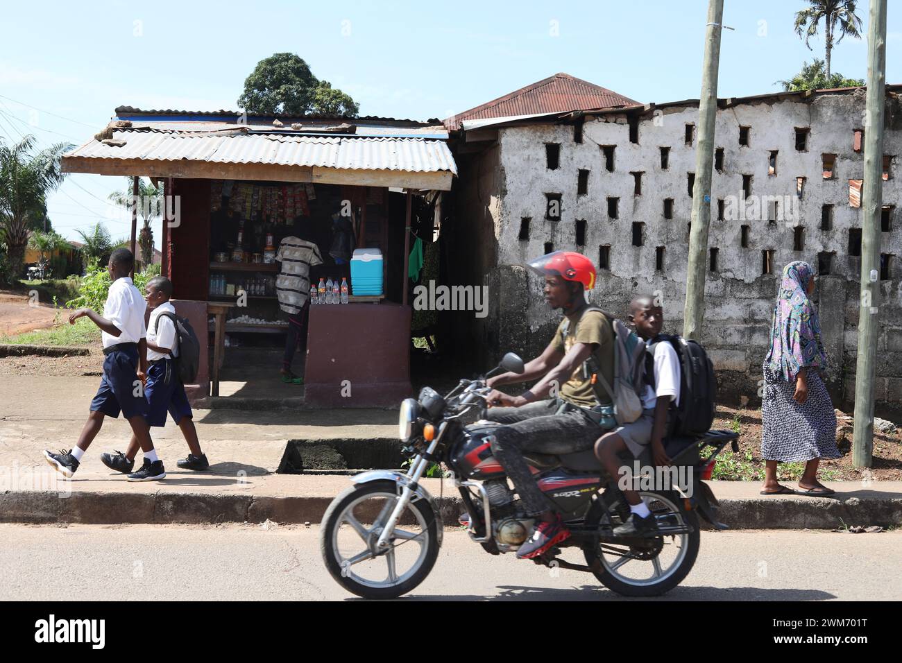 General views of Bo, Sierra Leone's second largest city, Sierra Leone ...