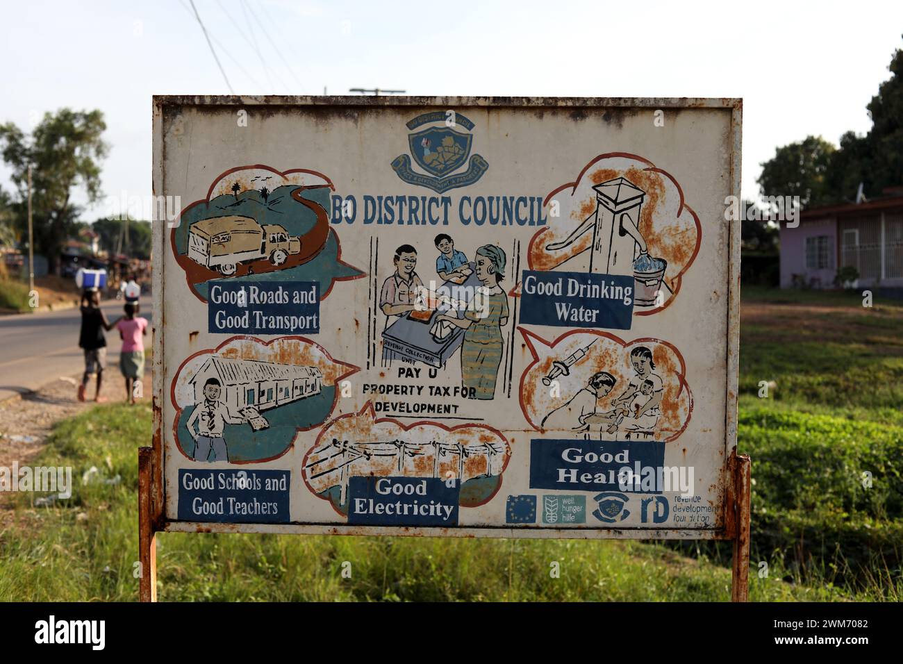 General views of Bo, Sierra Leone's second largest city, Sierra Leone ...
