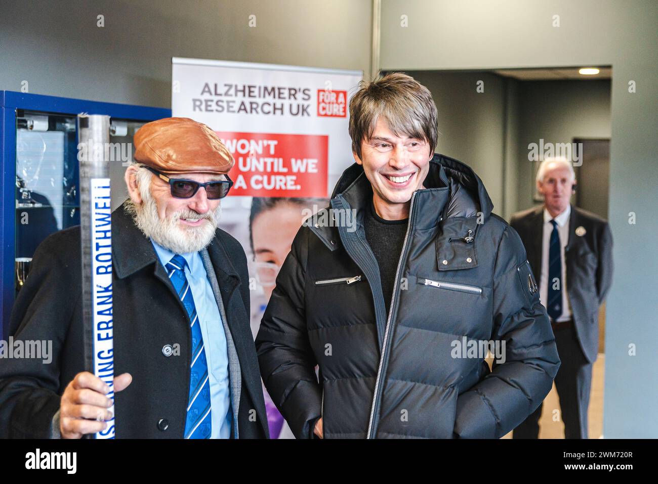 Oldham on Saturday 24th February 2024. Oldham Athletic Chairman Frank ...