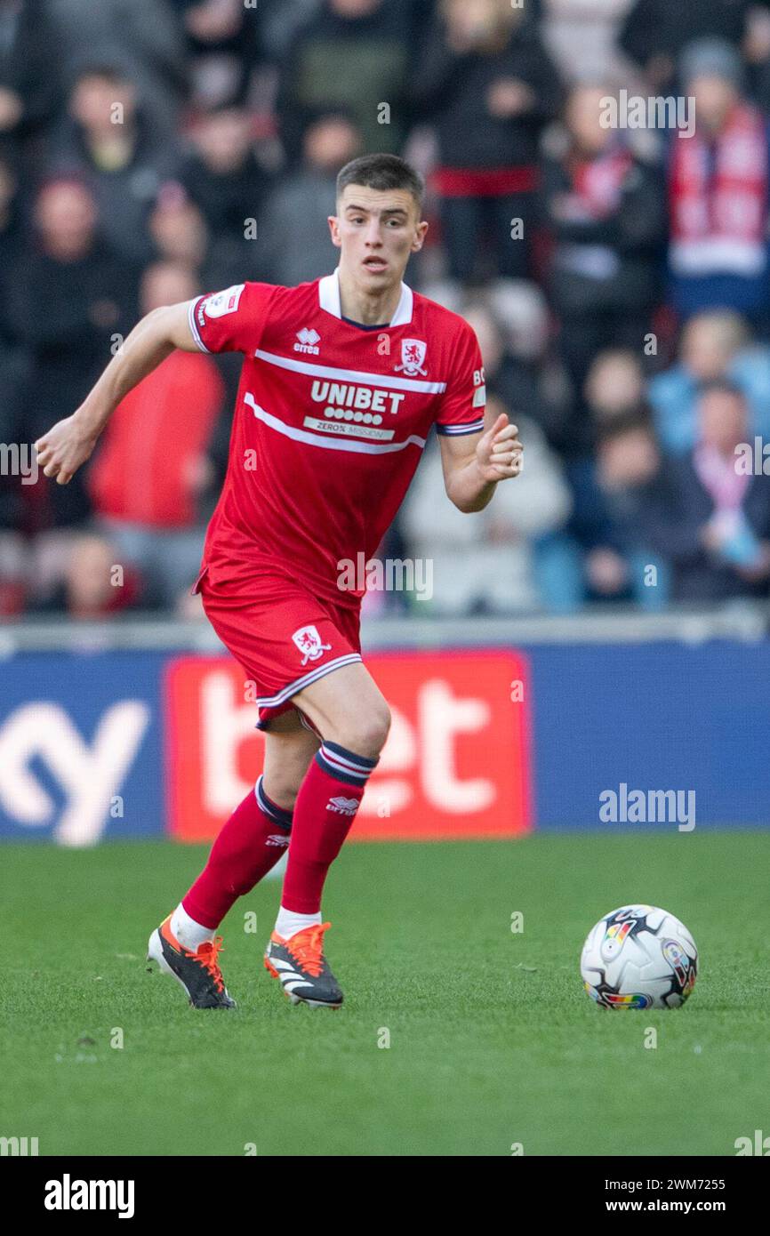 Middlesbrough's Luke Thomas during the Sky Bet Championship match ...