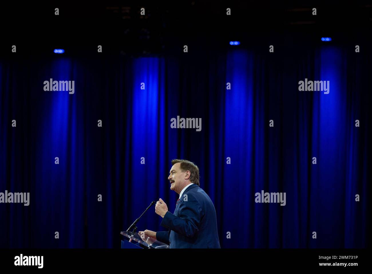 National Harbor, Maryland, USA. 24th Feb, 2024. CEO of My Pillow Mike ...