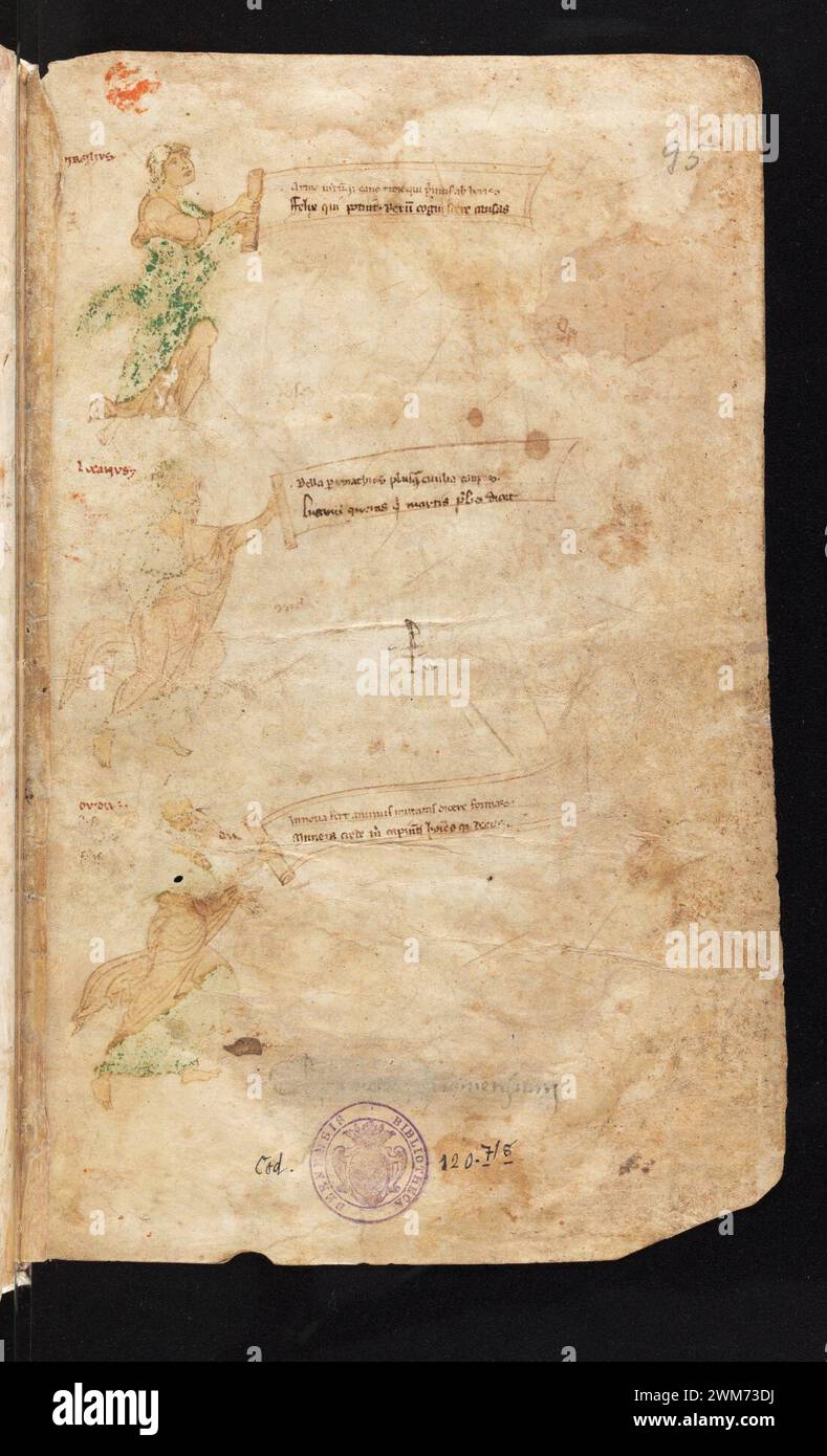 Cod. 120.II, f. 95r – Petrus de Ebulo Liber ad honorem Augusti, lat ...