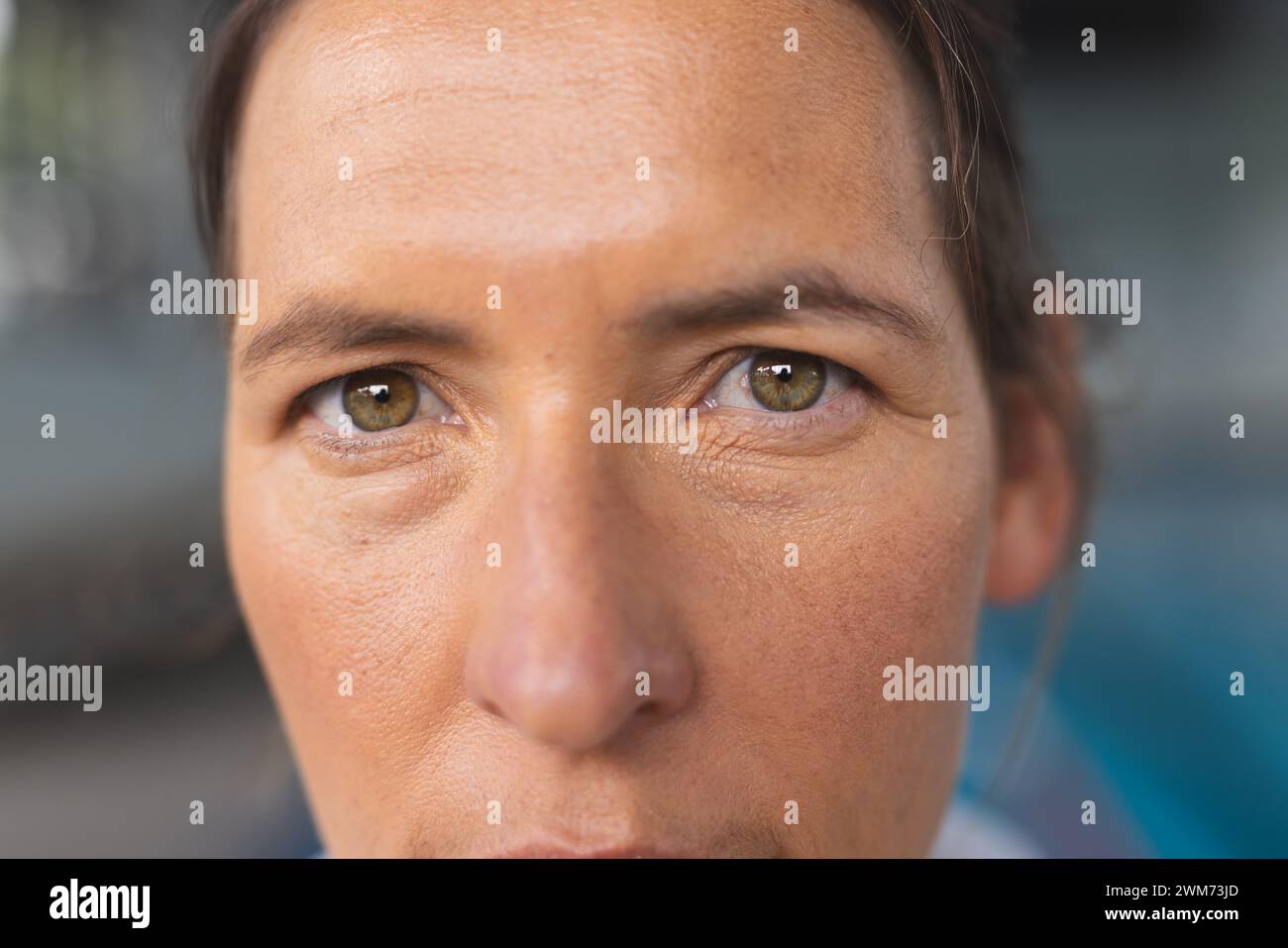 Womans eye with intense gaze hi-res stock photography and images - Alamy