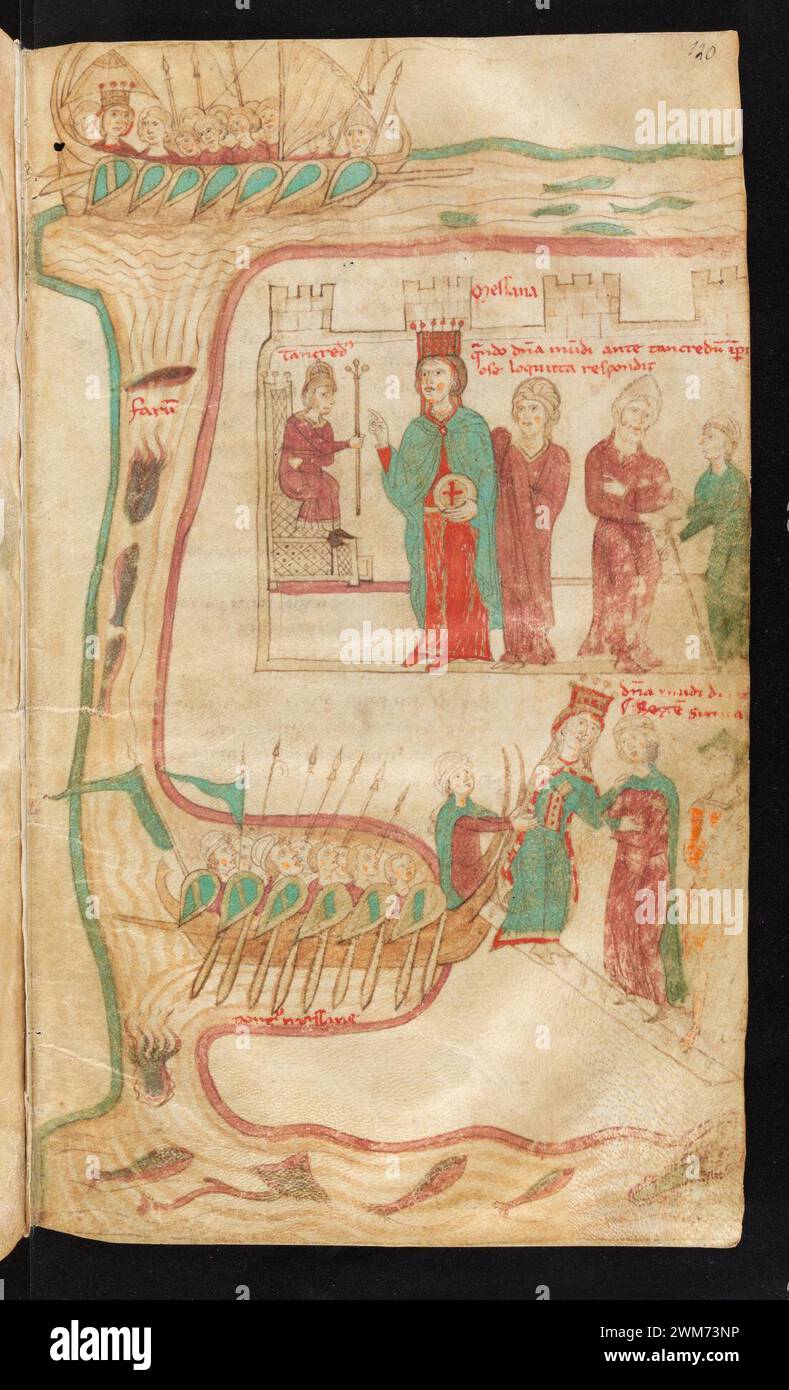 Cod. 120.II, f. 120r – Petrus de Ebulo Liber ad honorem Augusti, lat ...