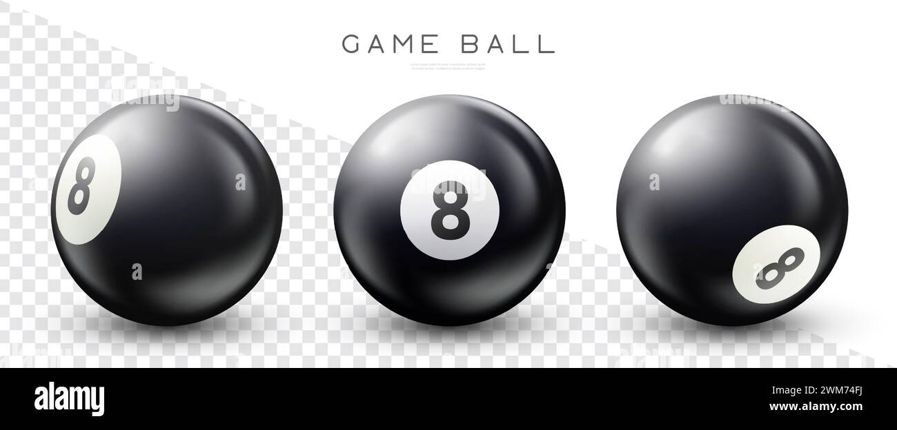 Black 8 ball Stock Vector Images - Alamy