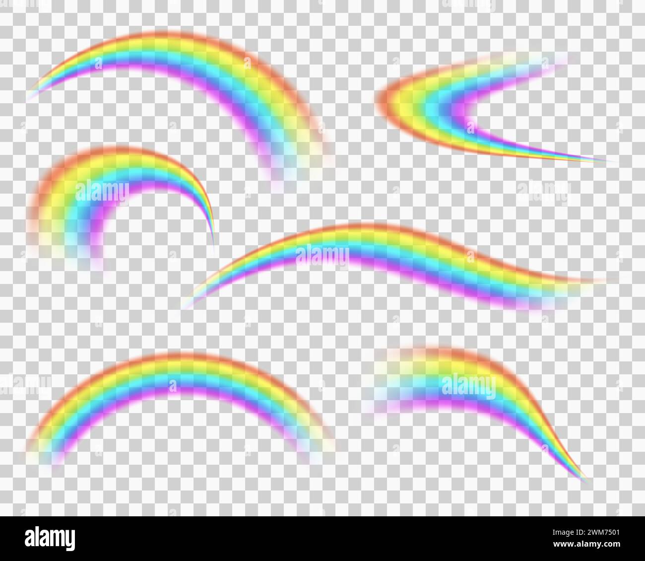 Shiny rainbow colours Stock Vector Images - Alamy