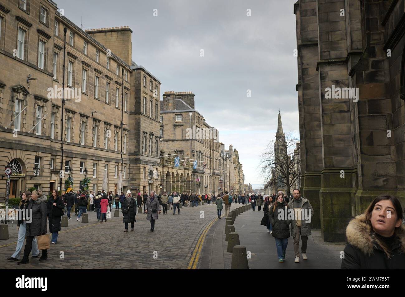 Edinburgh Scotland, UK {days} February 2024. General view of the Royal ...