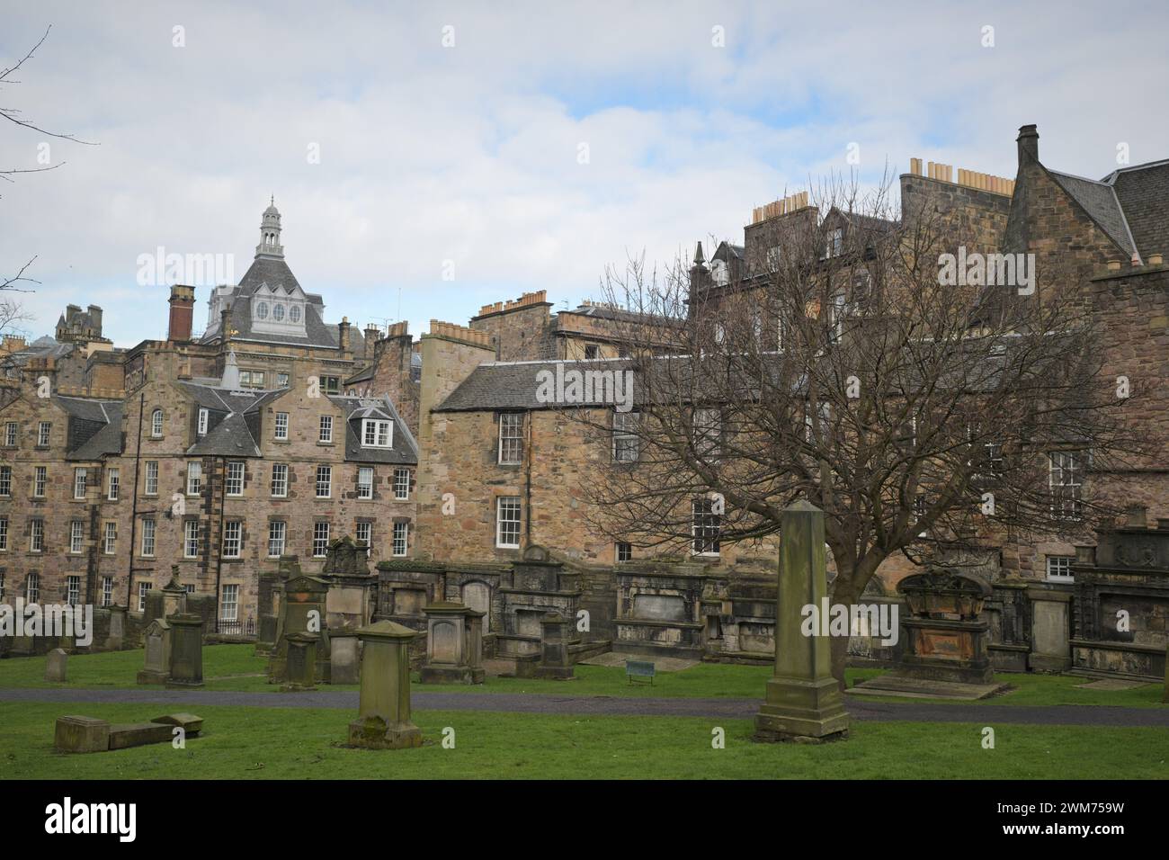 Edinburgh Scotland, UK {days} February 2024. General view of Grayfriars ...