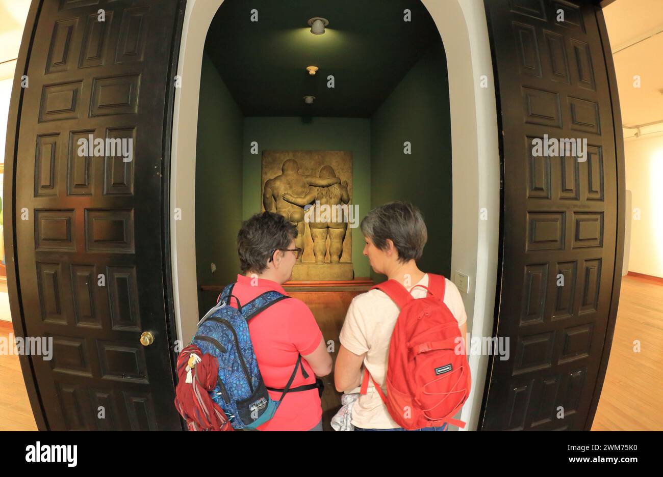Bogota, Colombia, 10-01-2024. Tourist visit the Museum Botero in 123 ...
