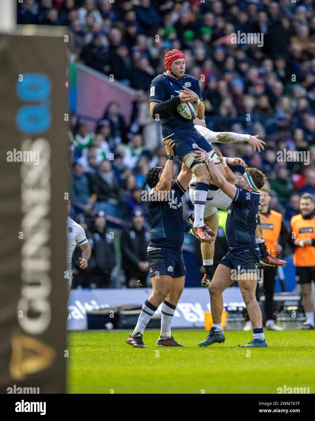 Edinburgh, UK. 24th February 2024; Murrayfield Stadium, Edinburgh ...