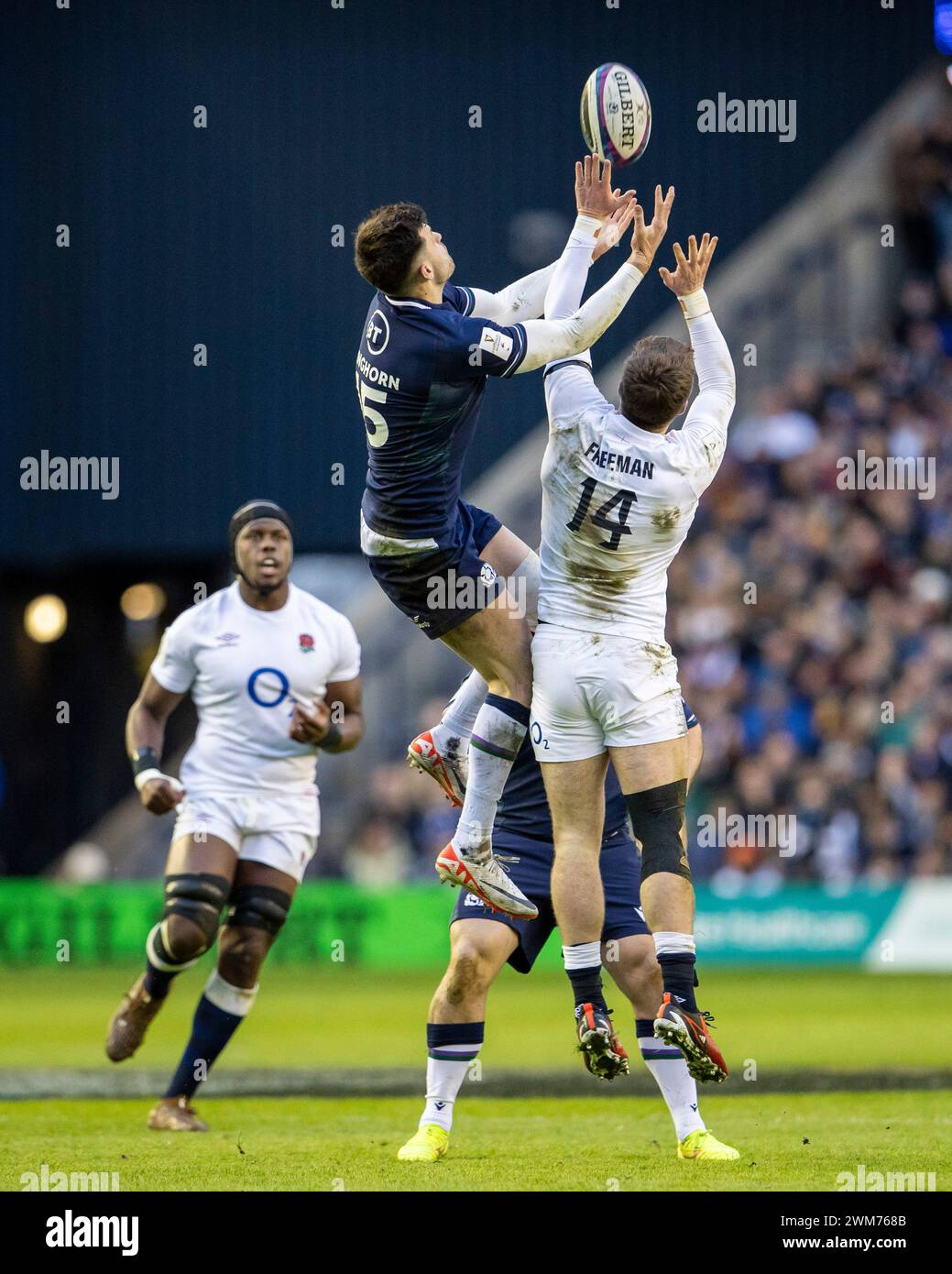 Edinburgh, UK. 24th February 2024; Murrayfield Stadium, Edinburgh ...