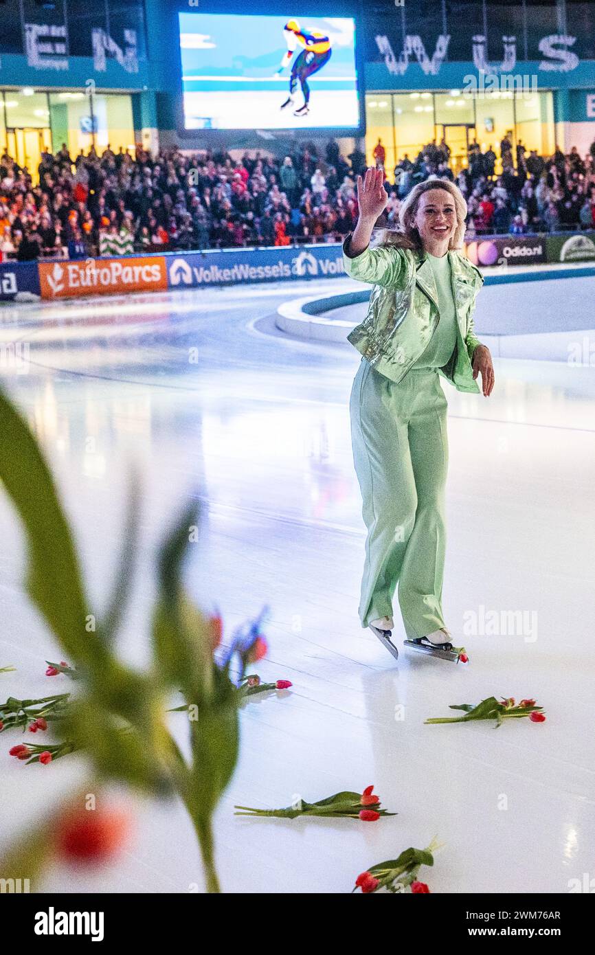 HEERENVEEN - Irene Schouten skates one more lap in the Frisian ice ...
