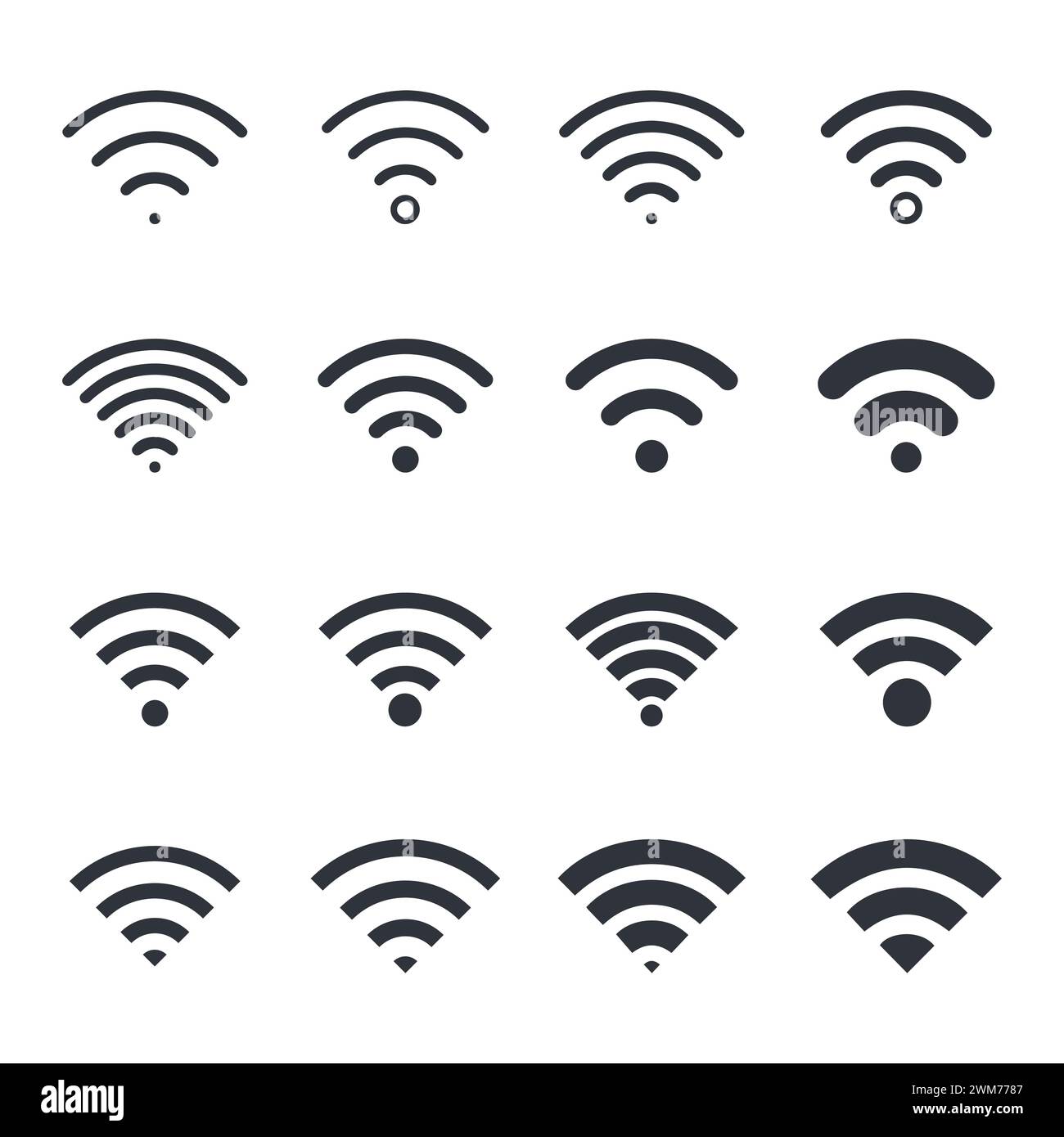 Wifi icons hi-res stock photography and images - Alamy