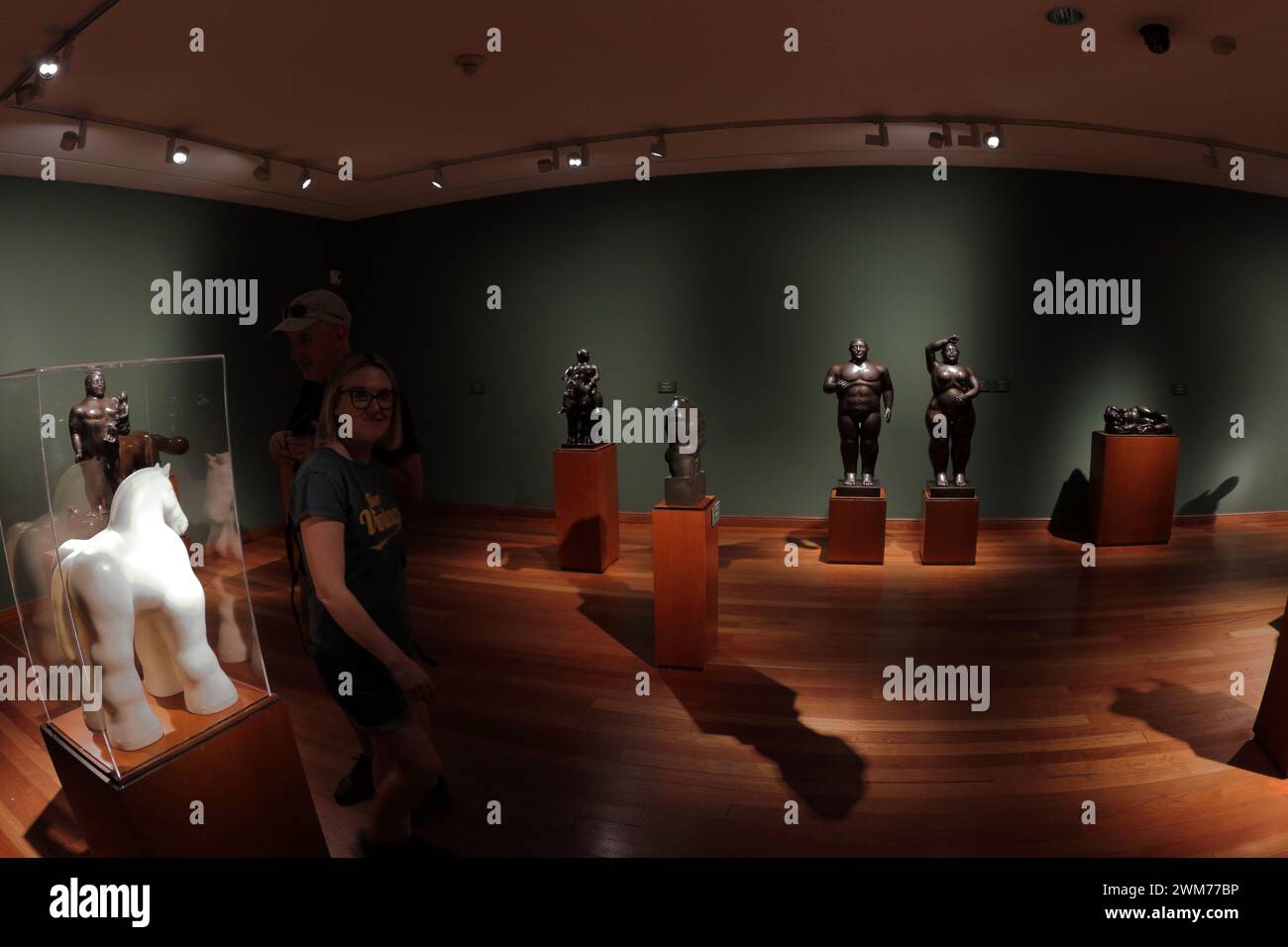 Bogota, Colombia, 10-01-2024. Tourist visit the Museum Botero in 123 ...