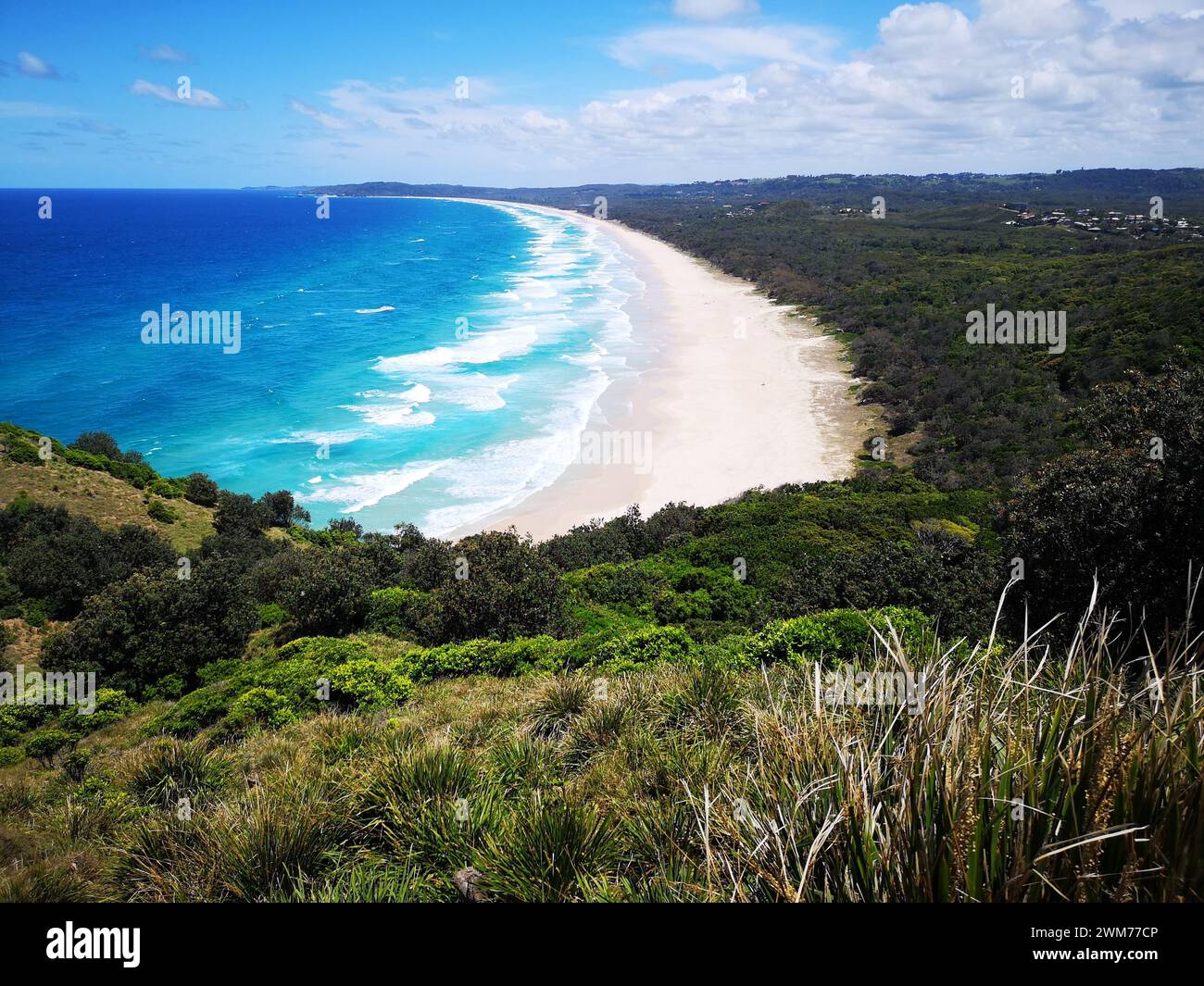 The Tallow Beach in East Australia, located near Byron Bay Stock Photo ...