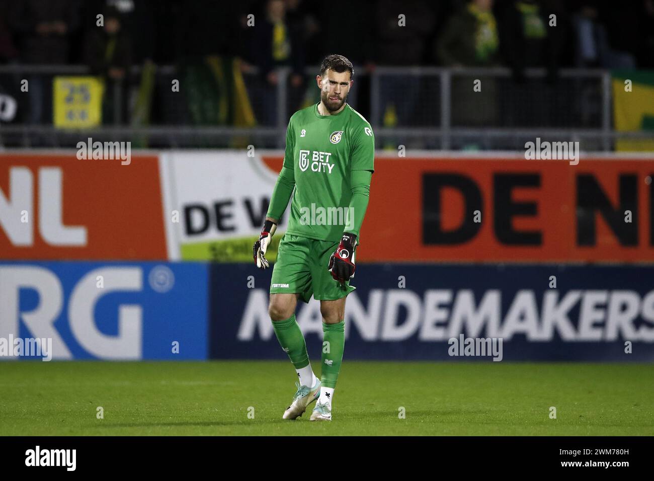 WAALWIJK - Fortuna Sittard goalkeeper Michael Verrips during the Dutch ...