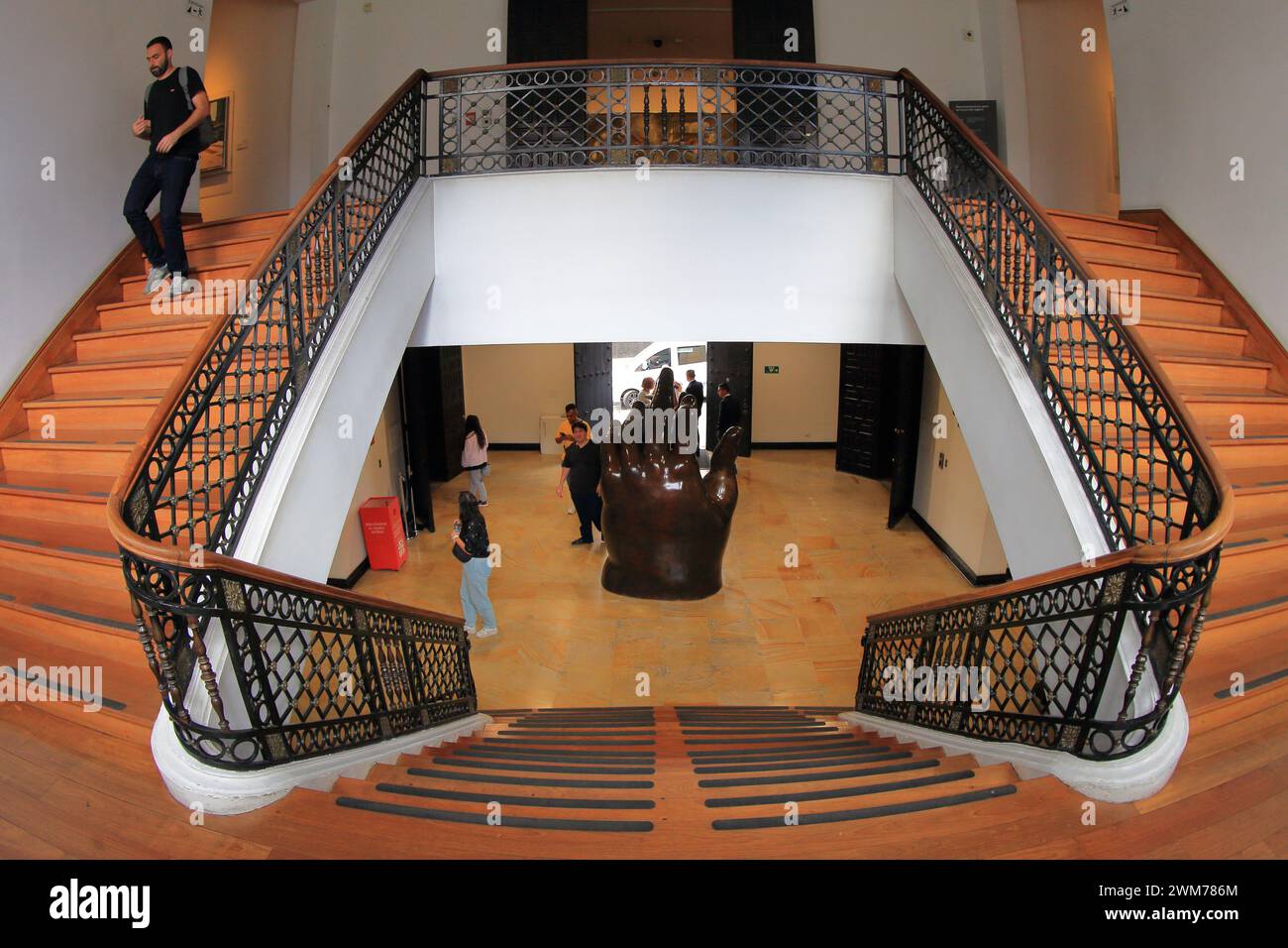 Bogota, Colombia, 10-01-2024. Tourist visit the Museum Botero in 123 ...