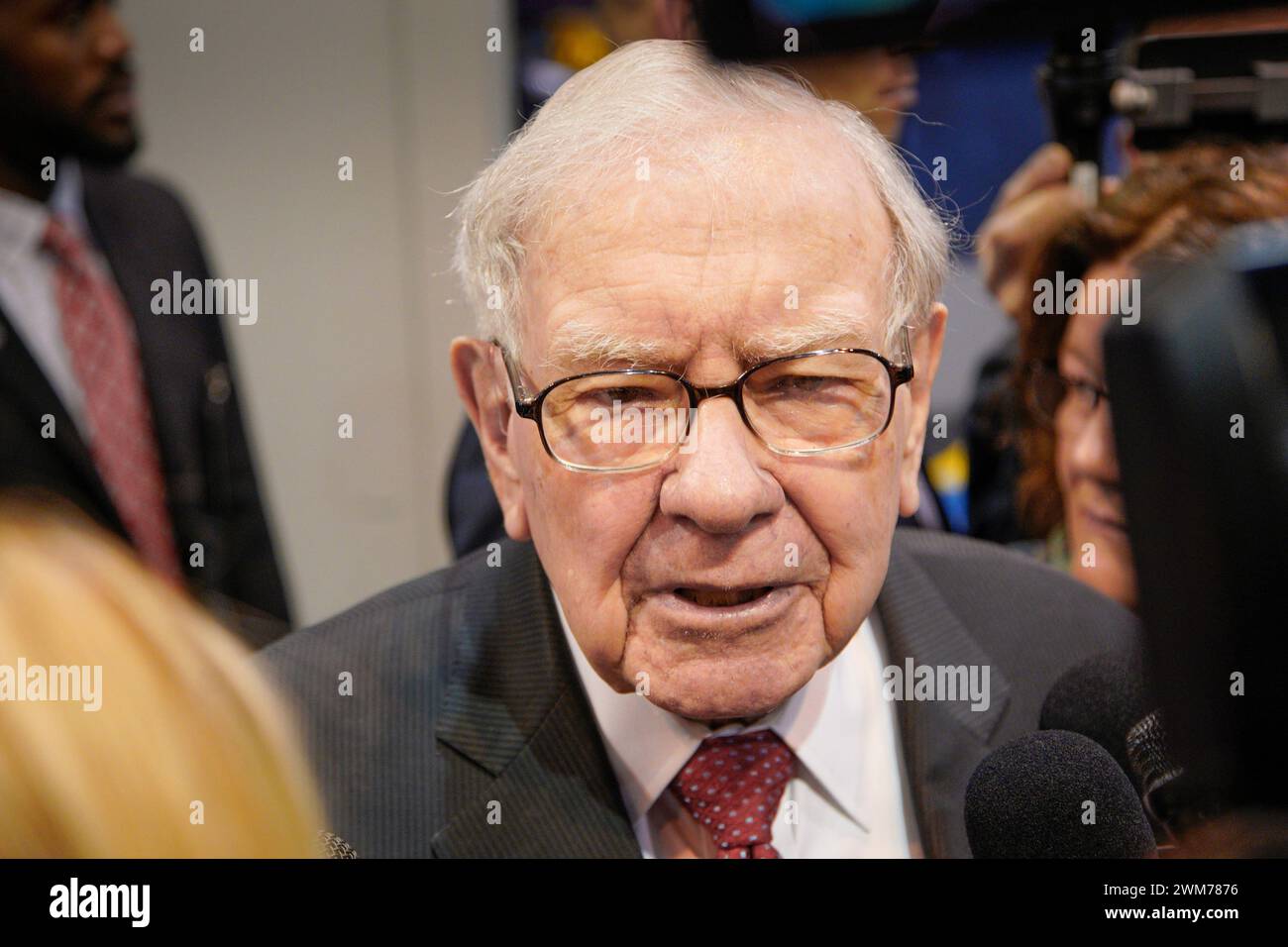 FILE - Warren Buffett, Chairman and CEO of Berkshire Hathaway, during a ...