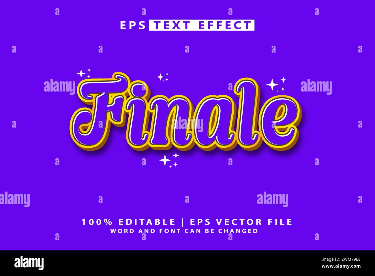 3d editable text effect Stock Vector Image & Art - Alamy