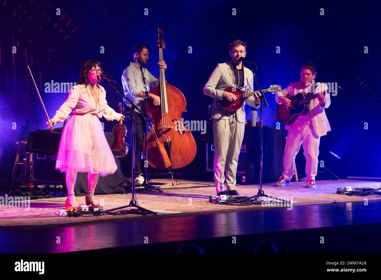 Fort Lauderdale, USA. 23rd Feb, 2024. Sara Watkins, Mark Schatz, Chris ...