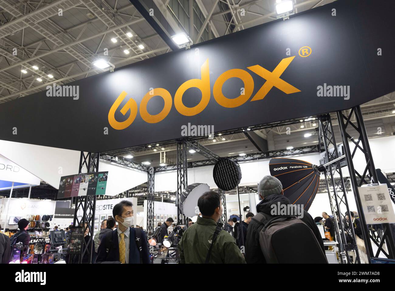 Yokohama, Japan. 24th Feb, 2024. Godox exhibition booth seen at CP 2024 ...