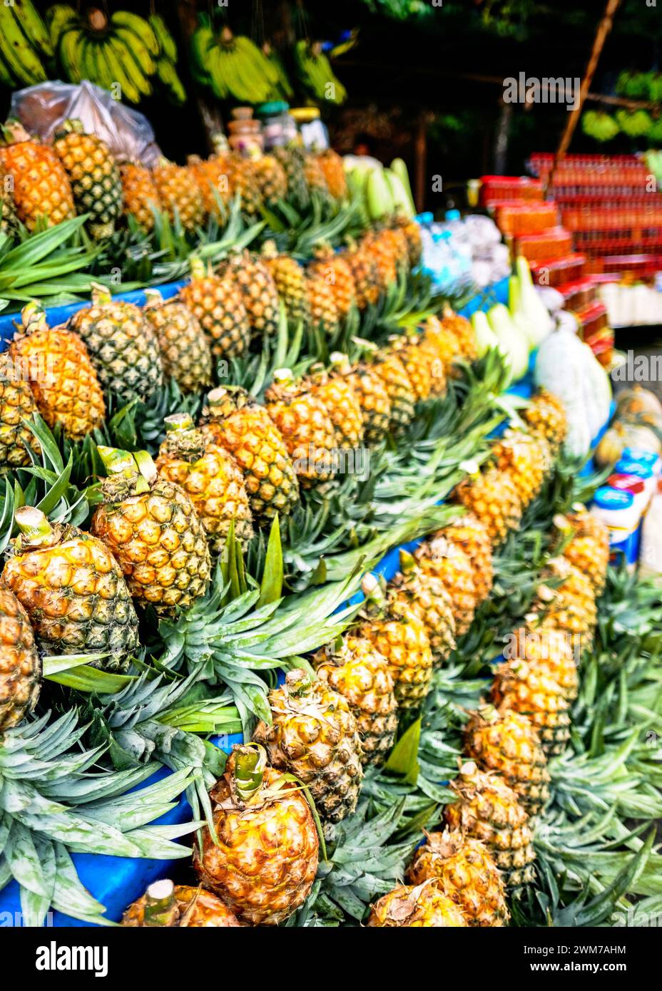 Bananas pineapples hi-res stock photography and images - Alamy