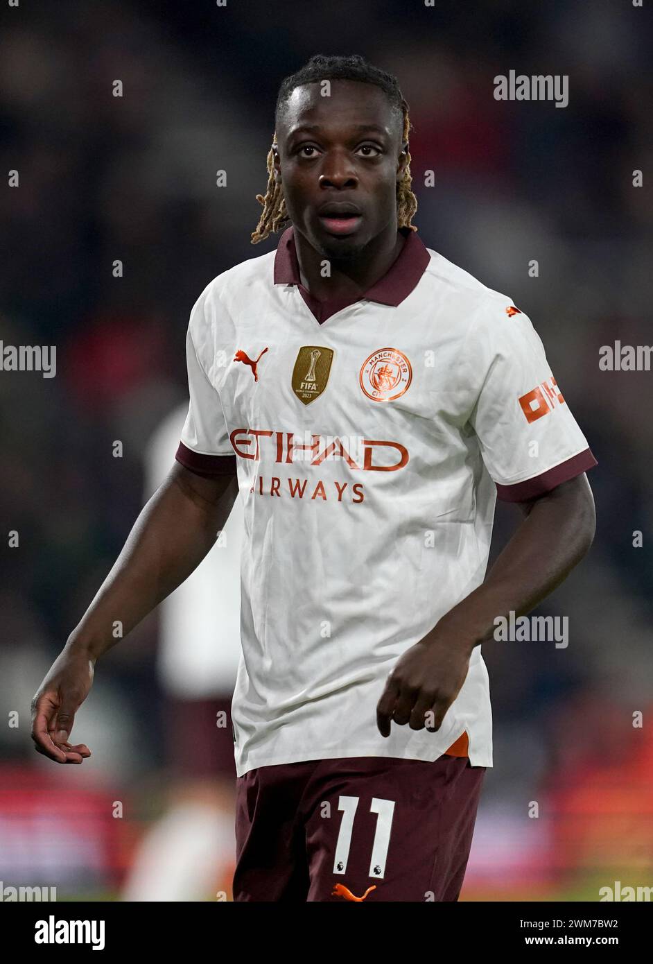 Manchester City's Jeremy Doku during the Premier League match at the ...
